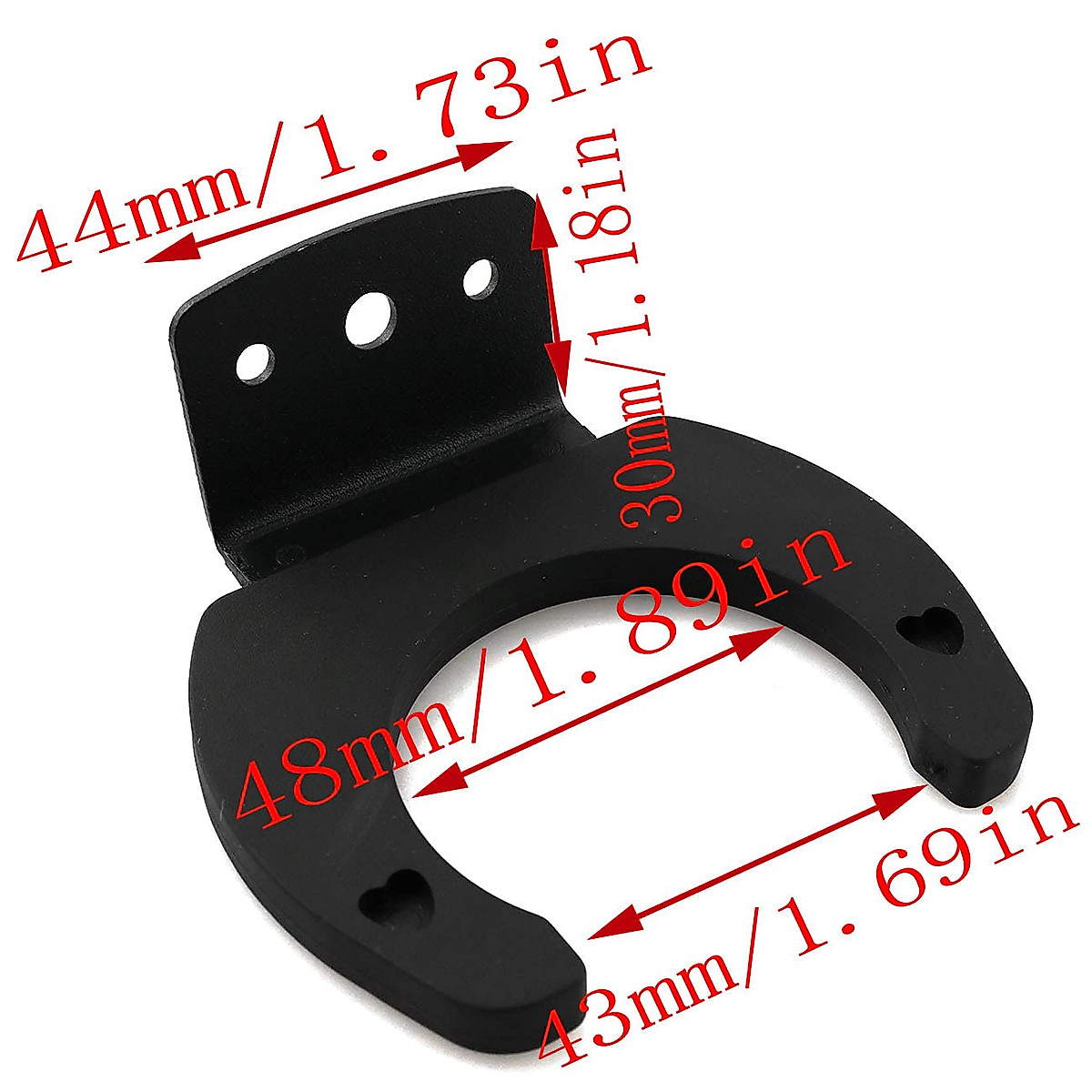 LQ Industrial Microphone Hook Holder 2PCS Black Wireless Microphone Hook Stands Hanger Wall Clip Clamp Holders Mic Stands Brackets