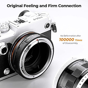 K&F Concept IV PRO FD-M4/3 MFT Lens Mount Adapter, Compatible with Canon FD/FL Series Lens to M4/3 M43 Micro Four Thirds Mount Camera with Matting Varnish Design