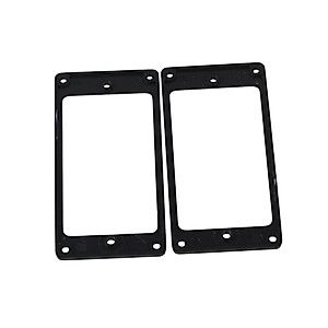 lovermusic Plastic Thickness 3mm Flat Bottom Pickup Ring Pickups Cover Frame for Electric Guitar Pack of 2