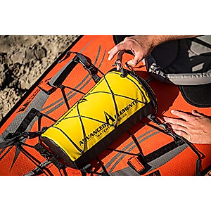 Advanced Elements QuickDraw Deck Bag - AE3501 Kayak Storage Drybag - Universal fit Kayak Storage - 7 Liters - Yellow