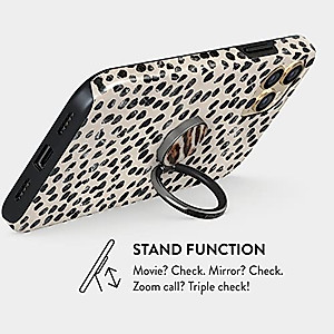 BURGA Stylish Metal Cell Phone Ring Stand Holder, Finger Grip Kickstand 360 Degree Rotation, Wildcat Savage Wild Tiger Cheetha, Universal Compatible with iPhone iPad Samsung Galaxy Huawei Google Pixel