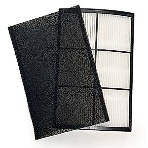 Nispira PECOMFIL Breeze Filter Replacement For Purezone Breeze Tabletop Air Purifier PECOMPAP 2-in-1 True HEPA Activated Carbon 1 Pack