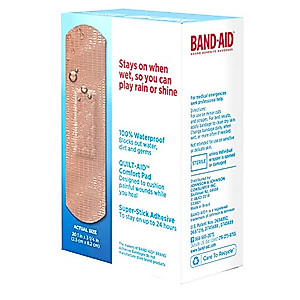 Band-Aid Brand Water Block Waterproof Tough Adhesive Bandages for Minor Cuts and Scrapes, All One Size, 20 Count (Pack of 1)