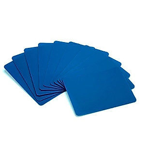 Brybelly Set of 10 Yellow Plastic Poker Size Cut Cards