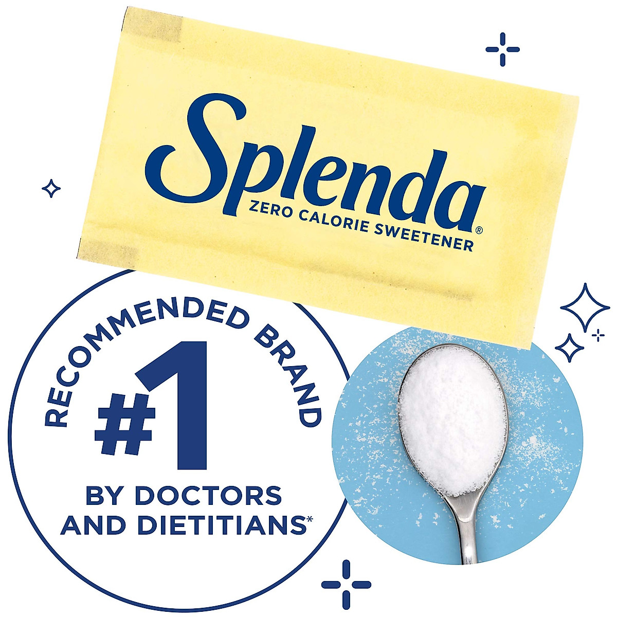 Splenda No Calorie Sweetener Value Pack, 1000 Individual Packets, 2.2 lbs,1000 Count (Pack of 1)