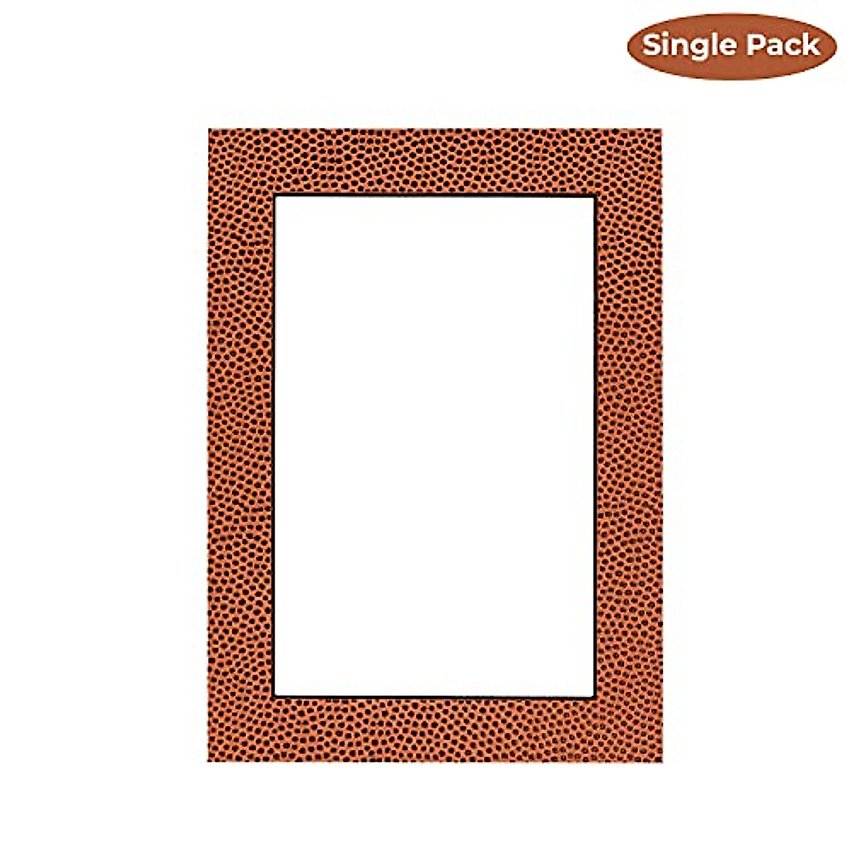 CountryArtHouse Football Texture Acid Free 22x28 Picture Frame Mats with White Core Bevel Cut for 20x24 Pictures - Fits 22x28 Frame - One Mat - with Bag & Backing