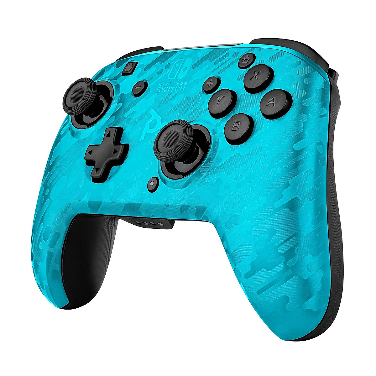 PDP REMATCH Enhanced Wireless Licensed Nintendo Switch Pro Controller, Switch Lite/OLED Compatible, Customizable Buttons/Joysticks, Motion Sensing (Blue Camo)