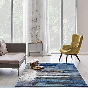 LUXE WEAVERS Beverly Collection Modern Area Rug 1066 Blue 8x10