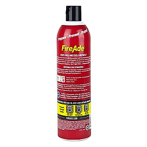 FireAde Personal Firefighting Extinguisher Foam Aerosol for Outdoor and Indoor Use, 16 Ounces