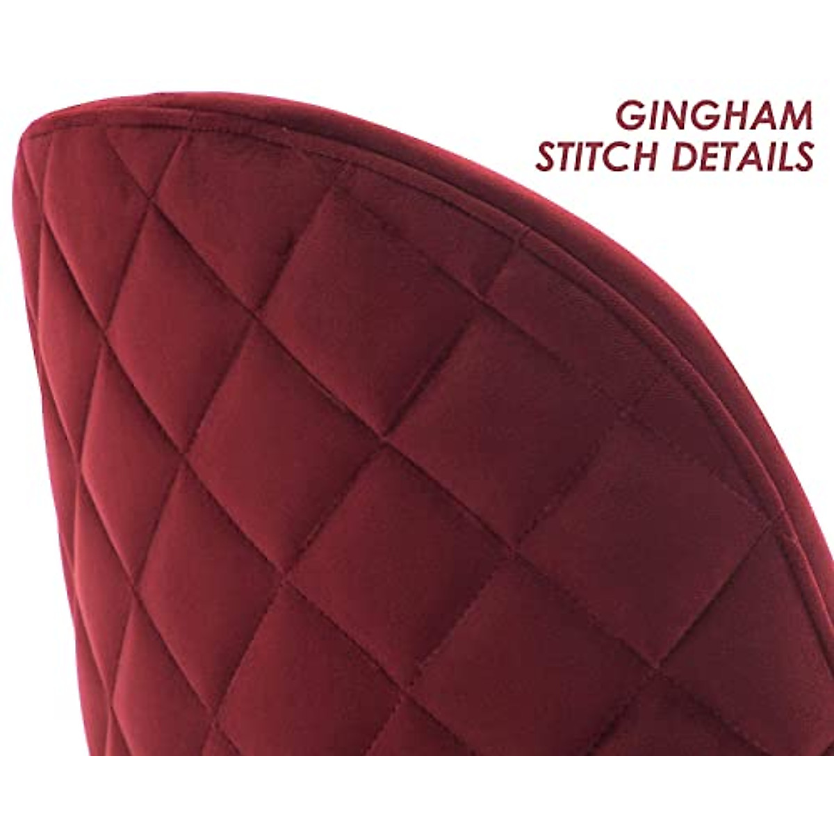 HNY Velvet Accent Chairs Set of 2, Mid Century Modern Dining Chairs with Gold Metal Legs, Upholstered Side Chair for Living 2PC