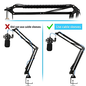 AT2020 Mic Stand with Pop Filter - Professional Microphone Boom Arm Compatible with Audio-Technica AT2020 AT2020USB+ AT2035 by YOUSHARES