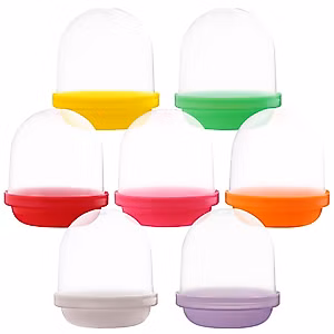 Capsule Vending Machine Translucent Acorn Capsules Empty 500 pcs 1.1 inch - Gumball Machine Capsules Bulk Party Favors Containers - Easter Basket Stuffers Gifts Pinata Stuffers DIY Craft Supplies