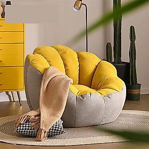 GAENZA New Bean Bag Chair Comfortable and Breathable Lazy Sofa Leisure Bean Bag Sturdy Zipper with Fluffy Removable Microfiber Cover Bean Bag Sofa