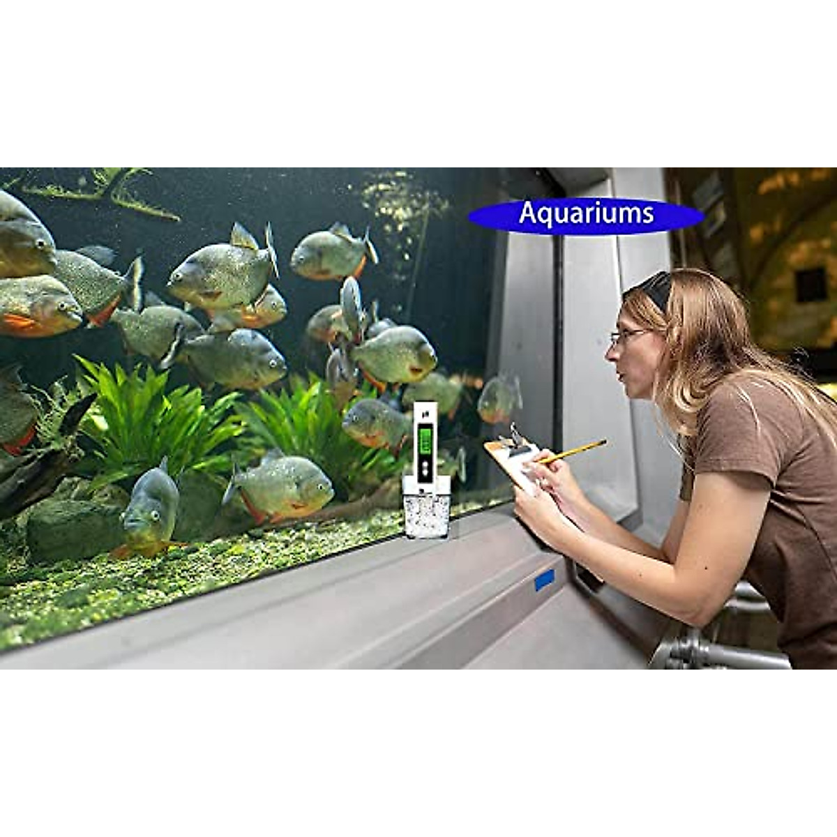 pH Meter,Accurate and calibrated pH Tester for Hydroponic System,Pools, Koi Ponds, Drinking Water, Wine/Beer Brewing, Hot Tub, Spa, Aquarium