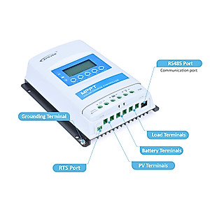 EPEVER XTRA2210N Series MPPT Solar Charge Controller, 20A Max Charge/Discharge, High-Efficiency Energy Conversion, Ideal for Off-Grid PV Systems