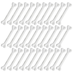 30pcs Plastic Bones Halloween Skeleton Costume Bones for Halloween Dress up Party Cosplay Ornaments Decoration Accessories
