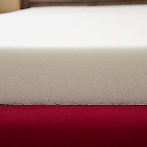 Home Life Cooling Gel Ventilated Memory Topper Green Foam, Queen/2", White