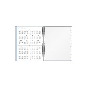 2024 Blue Sky 8.5-inch x 11-inch Weekly & Monthly Planner, Blue (143699)