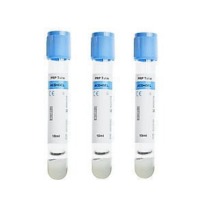 HGMED 10pcs PRP Tubes ACD and Gel 10ml anticoagulant add Separation Gel PRP Tubes, white
