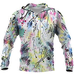 Graphic Hoodies Men Letter Printed Tie Dye Gradient Fleece Mens Sweatshirt Thick Funny Hunting Pullover Hoodie Design Light Weight Winter Hooded 01 White 4Xl