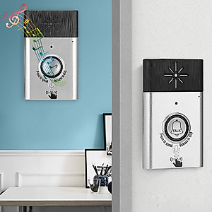 Door, Djustable Speaker Door Bell Alarm, Voice 2-Way Intercom for Home Security Door, Office
