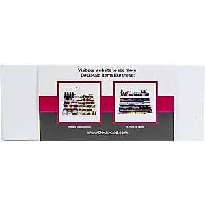 Desk Maid DSST-6697 Totally Tiffany-Die and Stamp Organiser, One Size, White