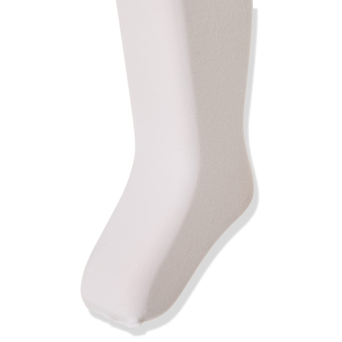 Jefferies Socks Baby Girls' Newborn Microfiber Rhumba Tights, White, 0-6 Months