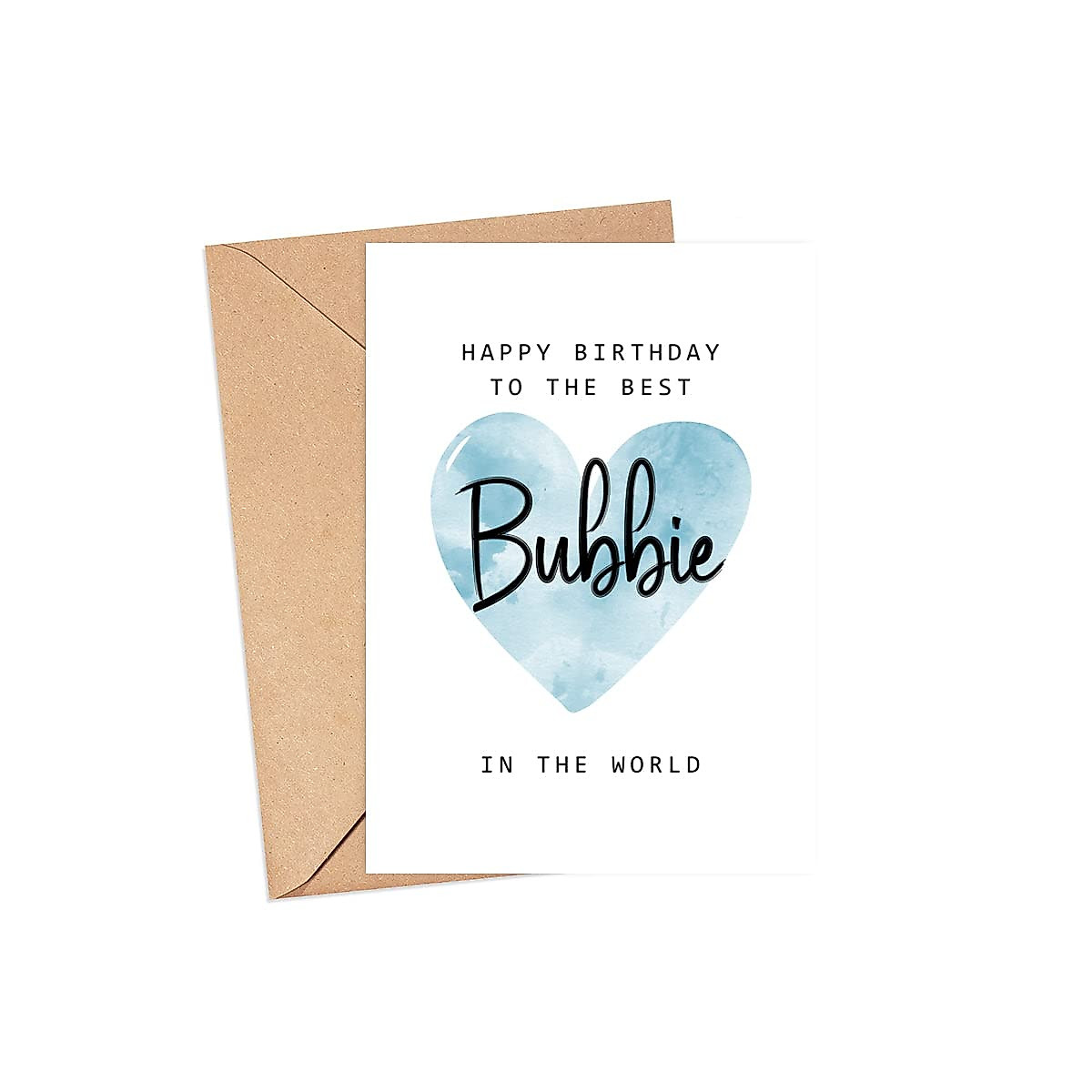 MoltDesigns Happy Birthday To The Best Bubbie In The World Card - Bubbie Birthday Card - Bubbie Card - Father's Day Gift - Happy Birthday Card