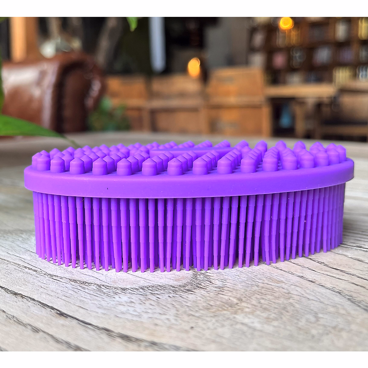 Premium Sensory Brush for Kids or Autism,Soft Silicone Body Scrubber,2 in 1 Sensory Room Occupational Therapy Sensory Brushes,Silicone Loofah,Pets Shower Brush Bath Brush Shampoo Brush