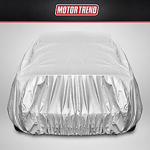 Motor Trend FlexCover Waterproof Car Cover for Rain Wind All Weather XL Fits up to 210"