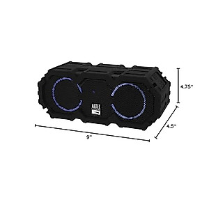 Altec Lansing LifeJacket 3 - Waterproof Bluetooth Speaker, Wireless & Portable Speaker for Travel & Outdoor Use, 30 Hour Playtime & 50 Foot Range, Black