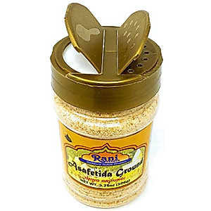 Rani Asafetida (Hing) Ground 3.75oz (106g) PET Jar ~ All Natural | Salt Free | Vegan | Non-GMO | Asafoetida Indian Spice | Best for Onion Garlic Substitute