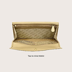 eské Bianca - Envelope Wallet in Genuine Leather - RFID - Holds Cards, Coins and Bills - Compact Design with Pockets - For Everyday Use - Travel Friendly - Water Resistant - For Women