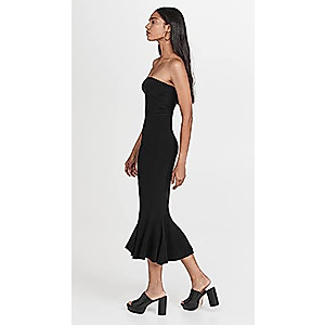 Norma Kamali Women's Strapless Fishtail Dress, Black, S