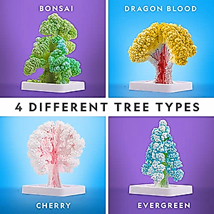 NATIONAL GEOGRAPHIC Craft Kits for Kids - Crystal Growing Kit, Grow 6 Crystal Trees in Just 6 Hours, Educational Craft Kit with Art Supplies, Geode Specimen, STEM Arts & Crafts Kit (Amazon Exclusive)