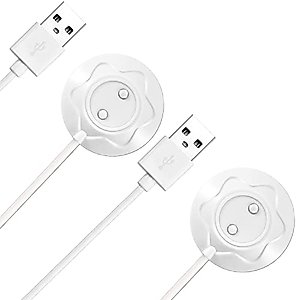 Densleonis Rose Charger, Replacement Rose Standing Base Dock Station, Magnetic Fast Charging USB Cable Charger for Rose - 2 Pack, 2.5Ft