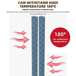 ESSBES 5 Pairs Fiberglass Chopsticks - 9.6” Reusable Chopsticks Dishwasher Safe, Classic Japanese Chinese Food Chopsticks, Non-slip Chop Sticks Set for Kitchen Hotel & Restaurant (5 Colors)