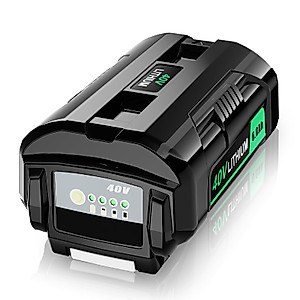 DSANKE 40V 6.0Ah Replacement for Ryobi 40V Lithium ion Battery OP4015 OP4026 OP40201 OP40261 OP4030 OP40301 OP4040 OP40401 OP4050 OP4050A OP40501 OP40601