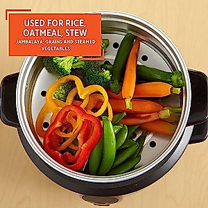 IMUSA USA GAU-00023 Electric Rice Cooker with Steam Tray 10-Cup Uncooked Rice (20-Cup Cooked Rice), Stainless Steel