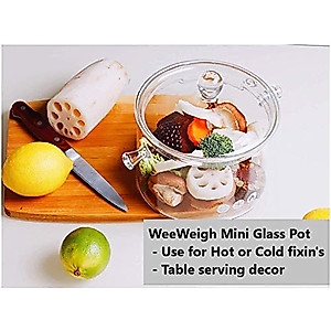 Glass Cooking Pot - 1.5L/50oz Heat-Resistant Borosilicate Glass Handmade Cookware Set stovetop Pot - Safe for Pasta Noodle, Soup, Milk, Tea (1.5L/50OZ)