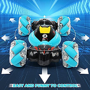 DDAI RC Cars Gesture Sensing Stunt Car - Best Gifts for Boys 6-12 Year Old 360° Rotating 4WD Remote Control Car Transform 2.4Ghz Hand Controlled RC Car Birthday Presents for Kids Age 7 8 9 10 11 yr