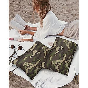Meet 1998 Throw Pillow Covers 20x12 - Set of 2 Waterproof Pillow Cushion Cases,Army Green Desert Camo Pillowcases Decorative Outdoor Pillow Cover for Sofa Couch Bedroom