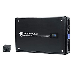 Rockville W65K9D2 6.5" 1000w Peak Car Audio Subwoofer Bundle Krypton-M3 1 Ohm Car Amplifier, RWK4CU Wiring Kit, REC130 Quad 6.5" Enclosure Box, Dual Sub Box Installation Kit