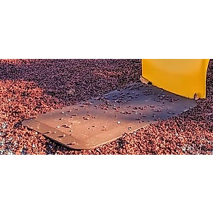 Playsafer Playground Safety Rubber Wearmat for Swingsets and Slides - 1" Thick X 24" W X 40" L (1 Pack, Brown)