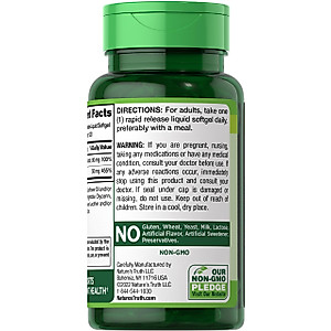 Nature's Truth Zinc with Vitamin C | 50mg | 120 Softgels | Non-GMO & Gluten Free Supplement