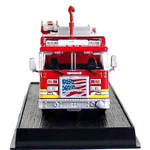 Pierce Dash Top Mount Pumper Fire Truck Diecast 1: 64 Model (Amercom GB-16)