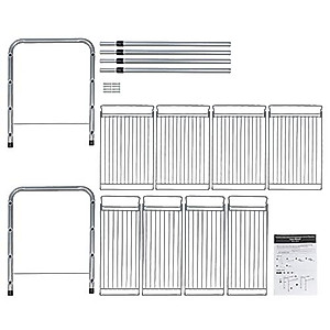 Surpahs 2 Tier Under Sink Expandable Shelf Organizer, Storage Rack (Silver)