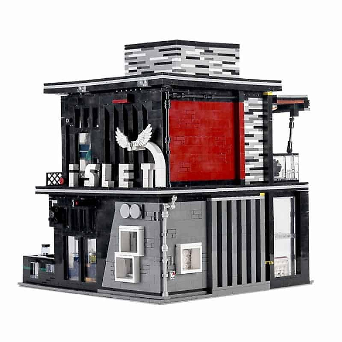 General Jim's Pub and Restaurant City Modular Building Blocks Toy Bricks Set Two Level Amazingly Detailed Building Bricks MOC Toy Set - for Teens and Adults