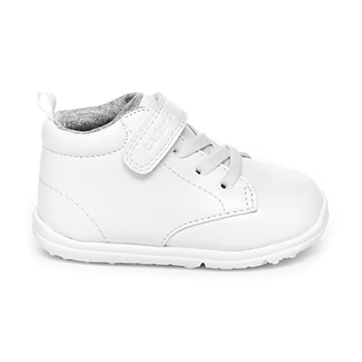 Carter's baby boys Charlie-p First Walker Shoe, White, 2.5 Infant US