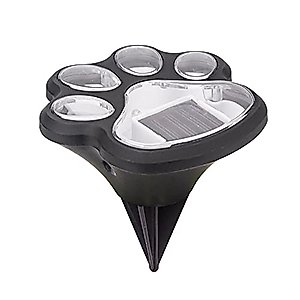 Smart Solar Paw Print Garden Accent Light with Cool White LEDs 3341WMM6
